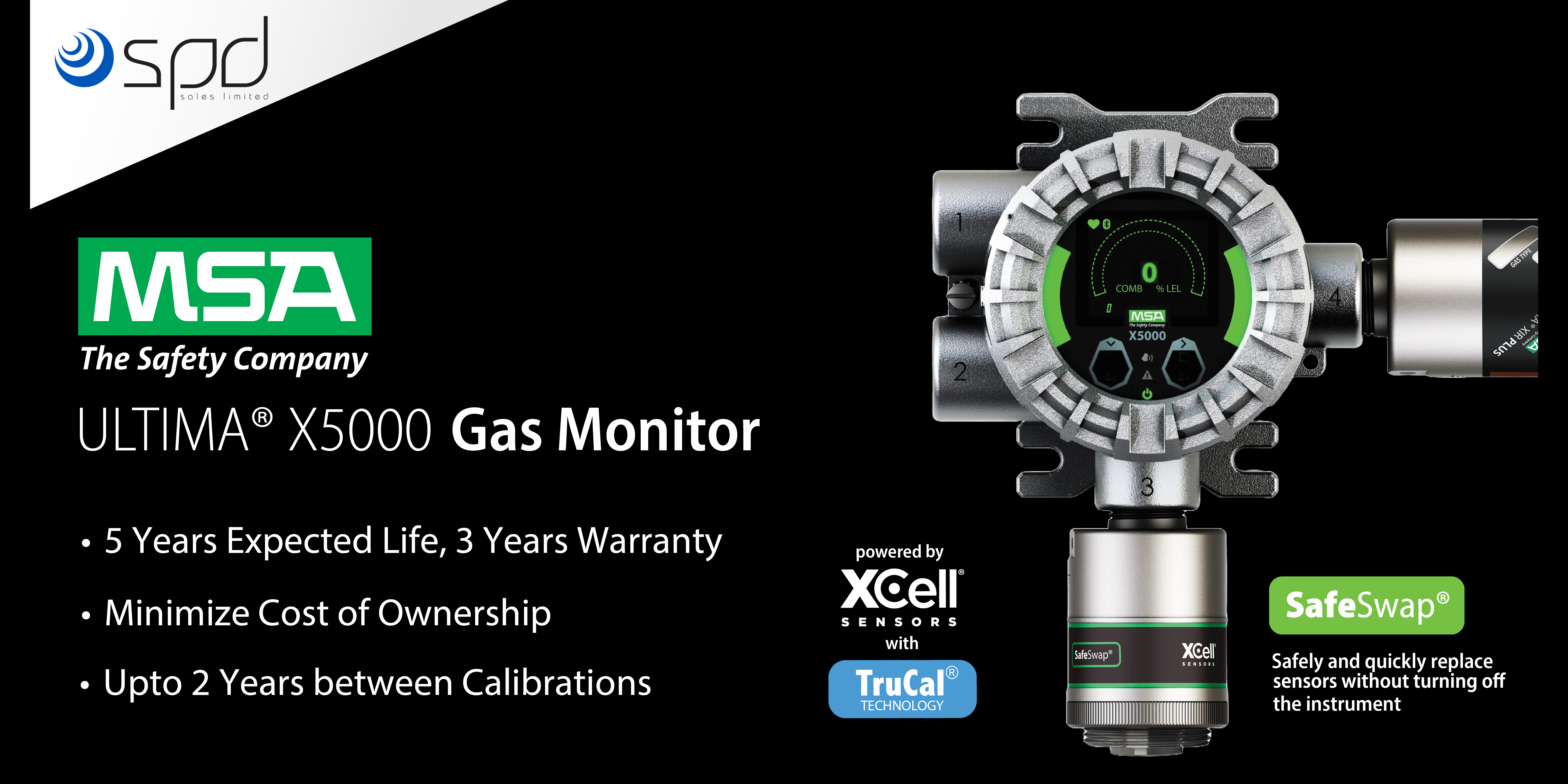 MSA ULTIMA® X5000 Gas Monitor - SPD Sales Limited
